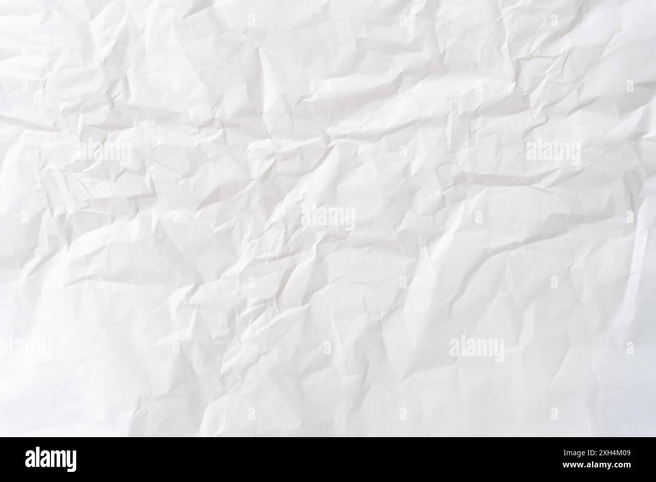 Top view of white wrinkled or crumpled paper texture is used as white ...