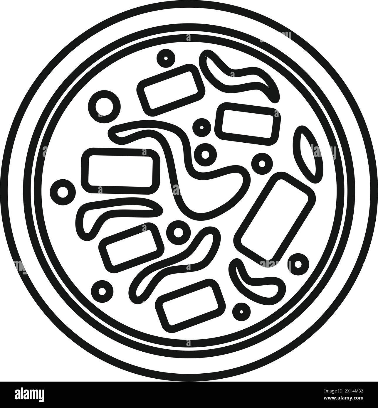 Top view meat icon Black and White Stock Photos & Images - Alamy