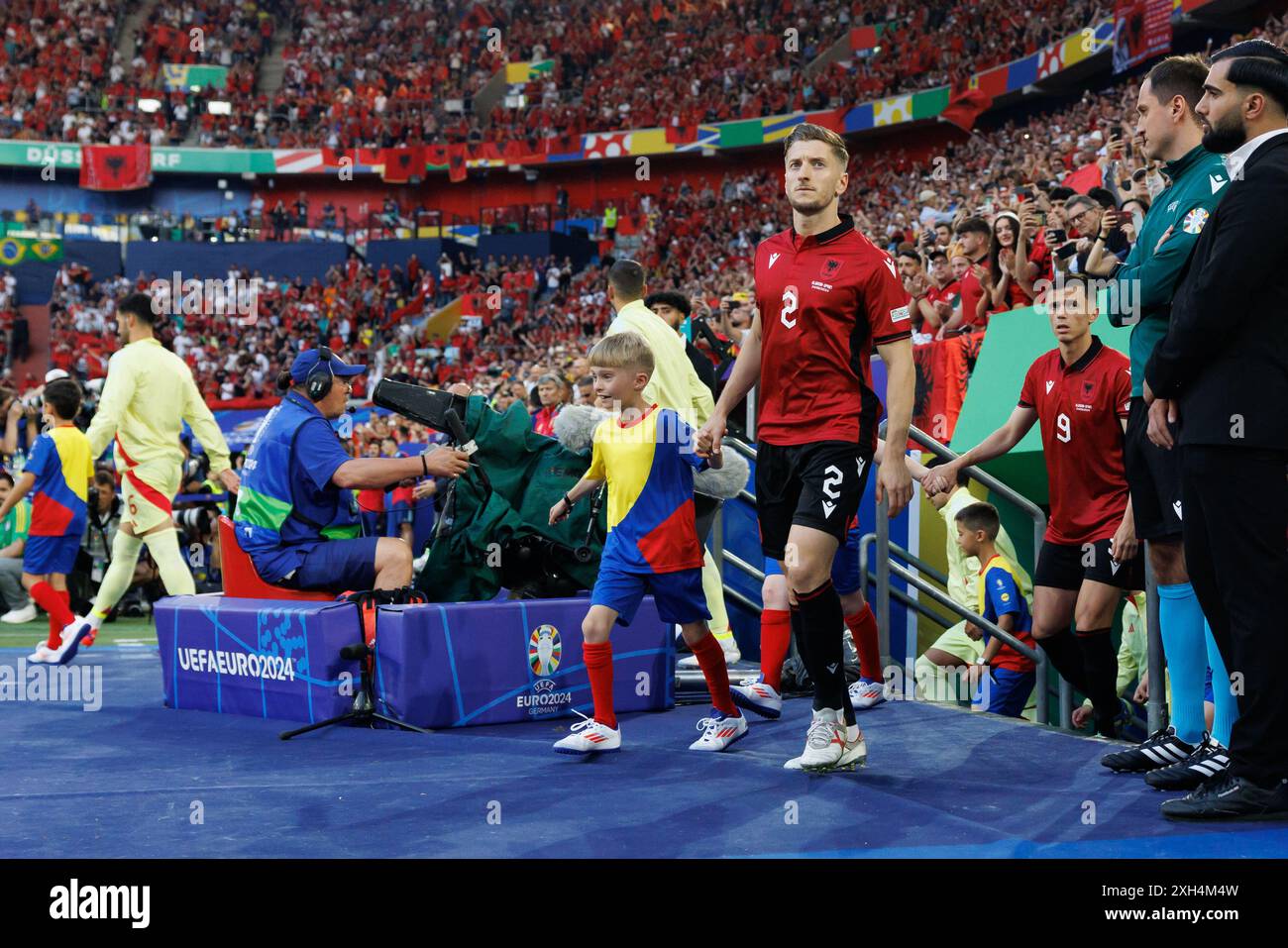 Ivan Balliu seen during UEFA Euro 2024 game between national teams of ...