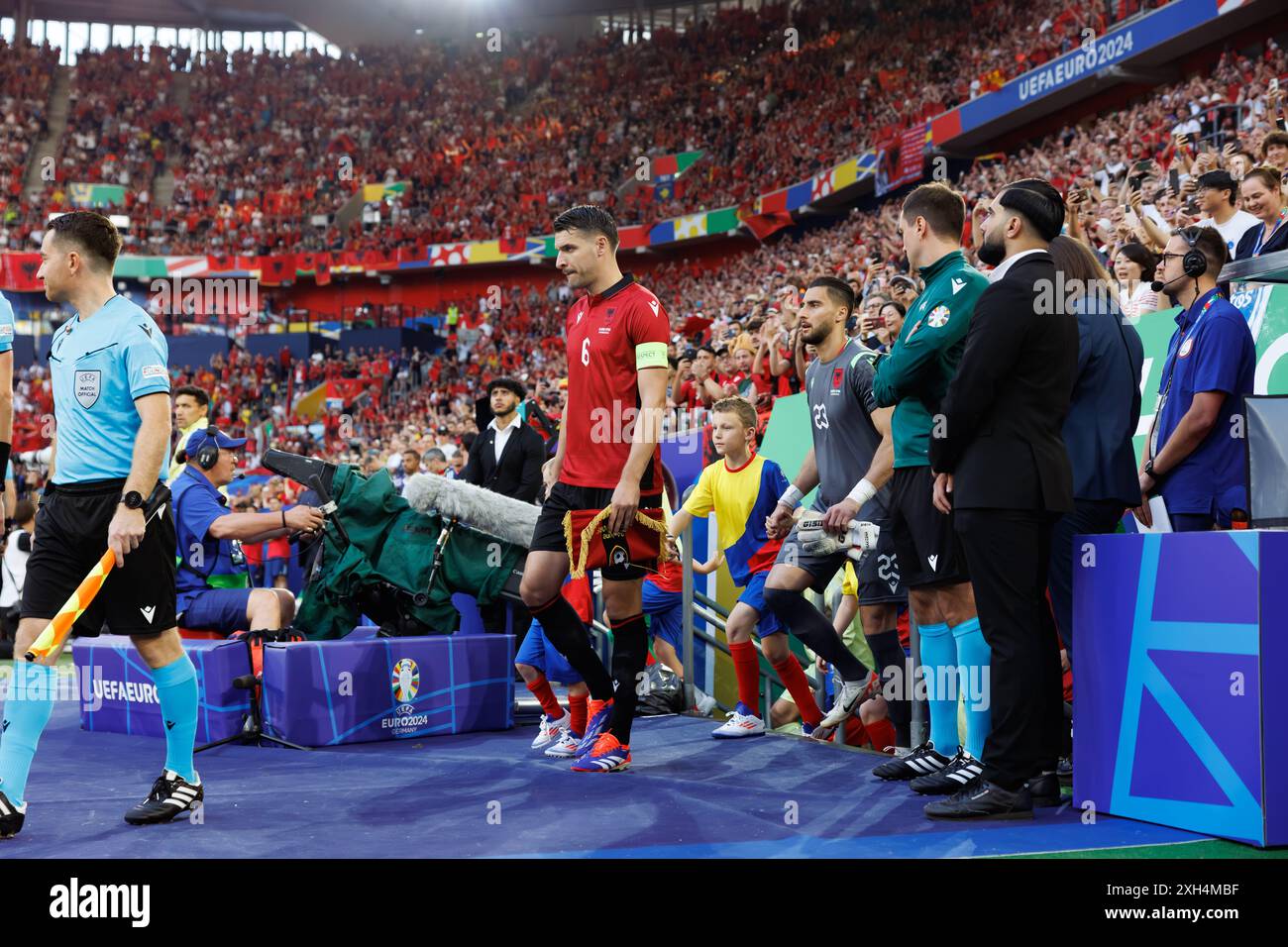 Berat Djimsiti seen during UEFA Euro 2024 game between national teams ...