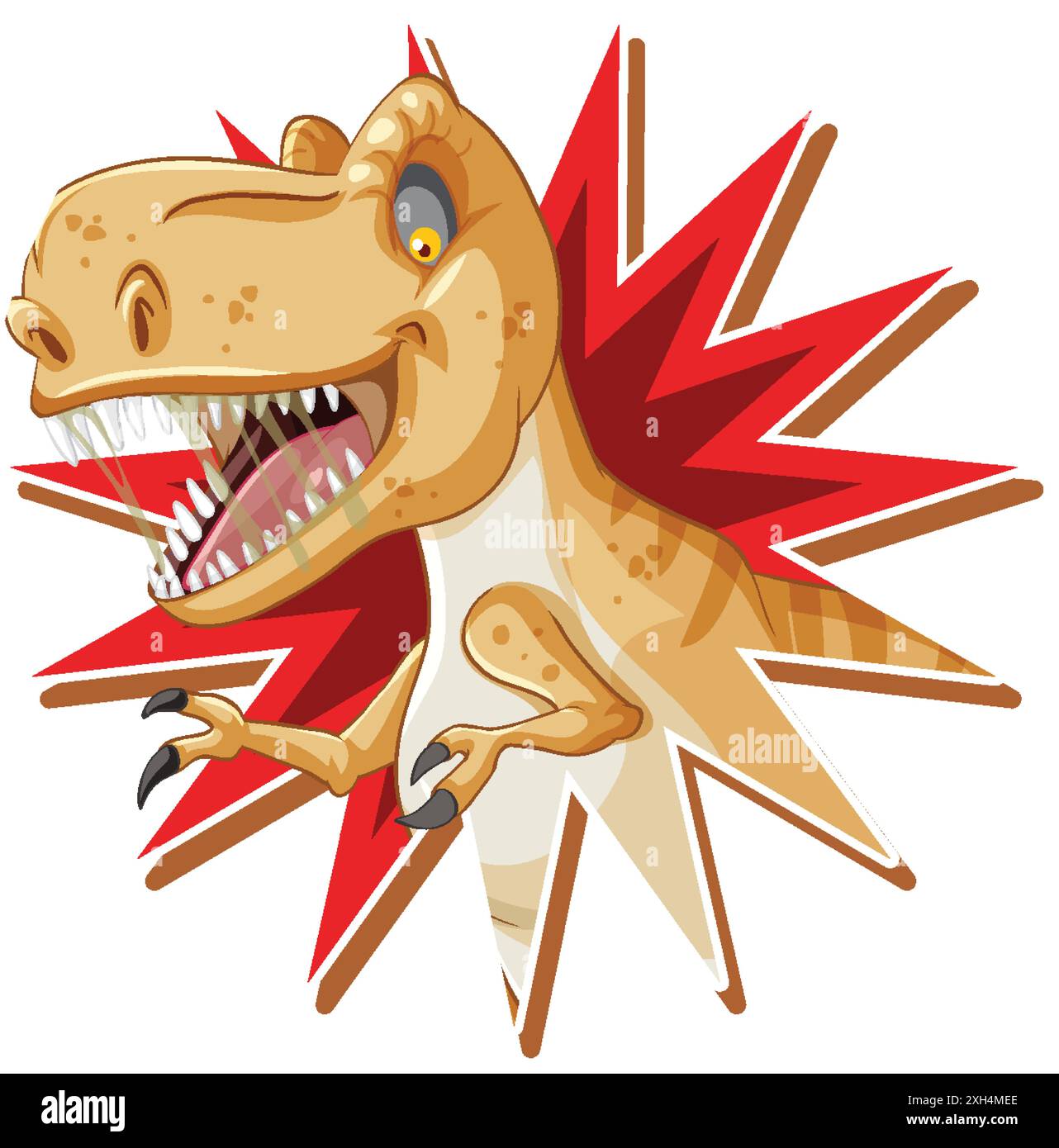 A fierce T-Rex with a red burst background Stock Vector Image & Art - Alamy
