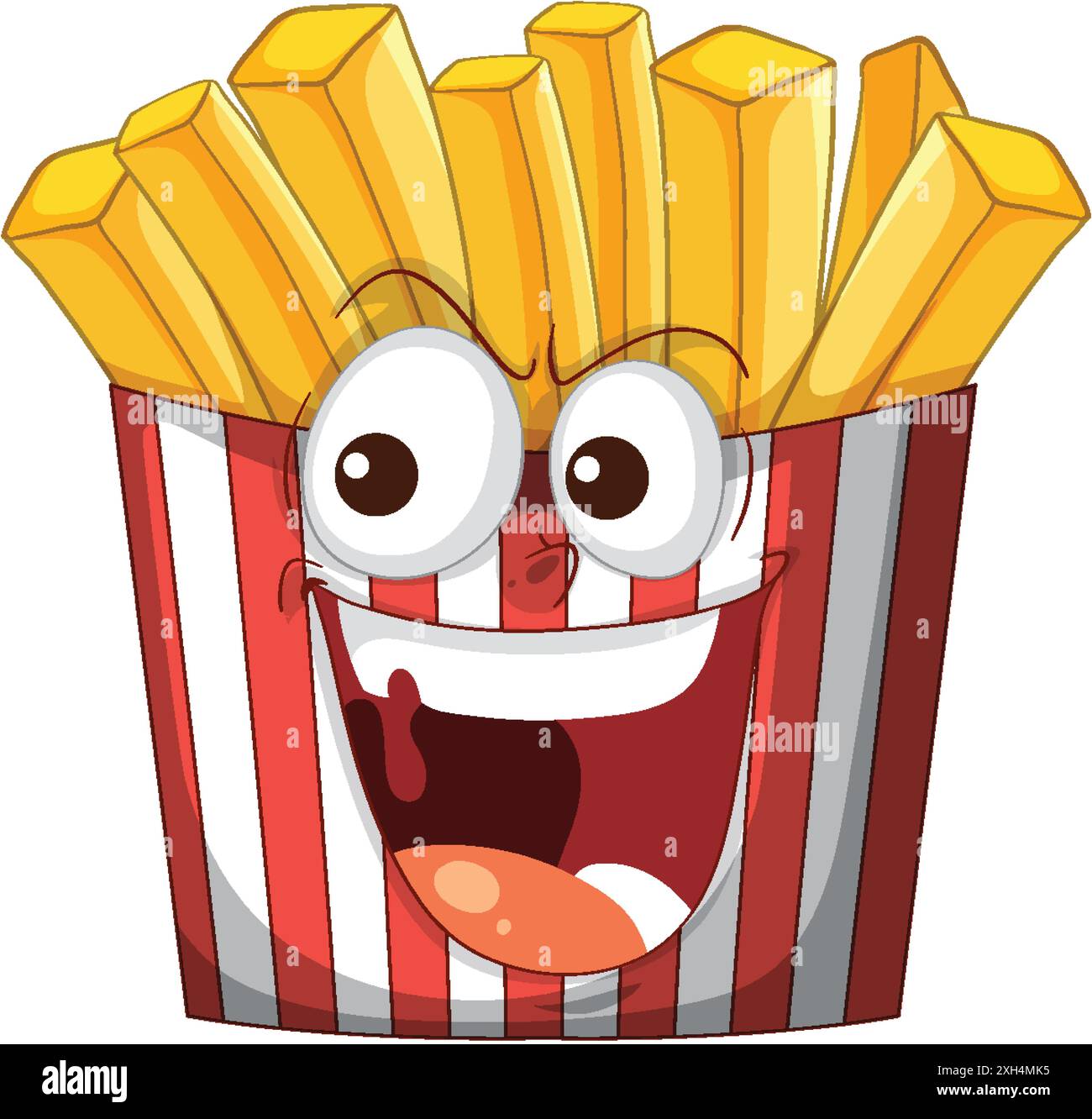 Container crispy fried french Stock Vector Images - Alamy