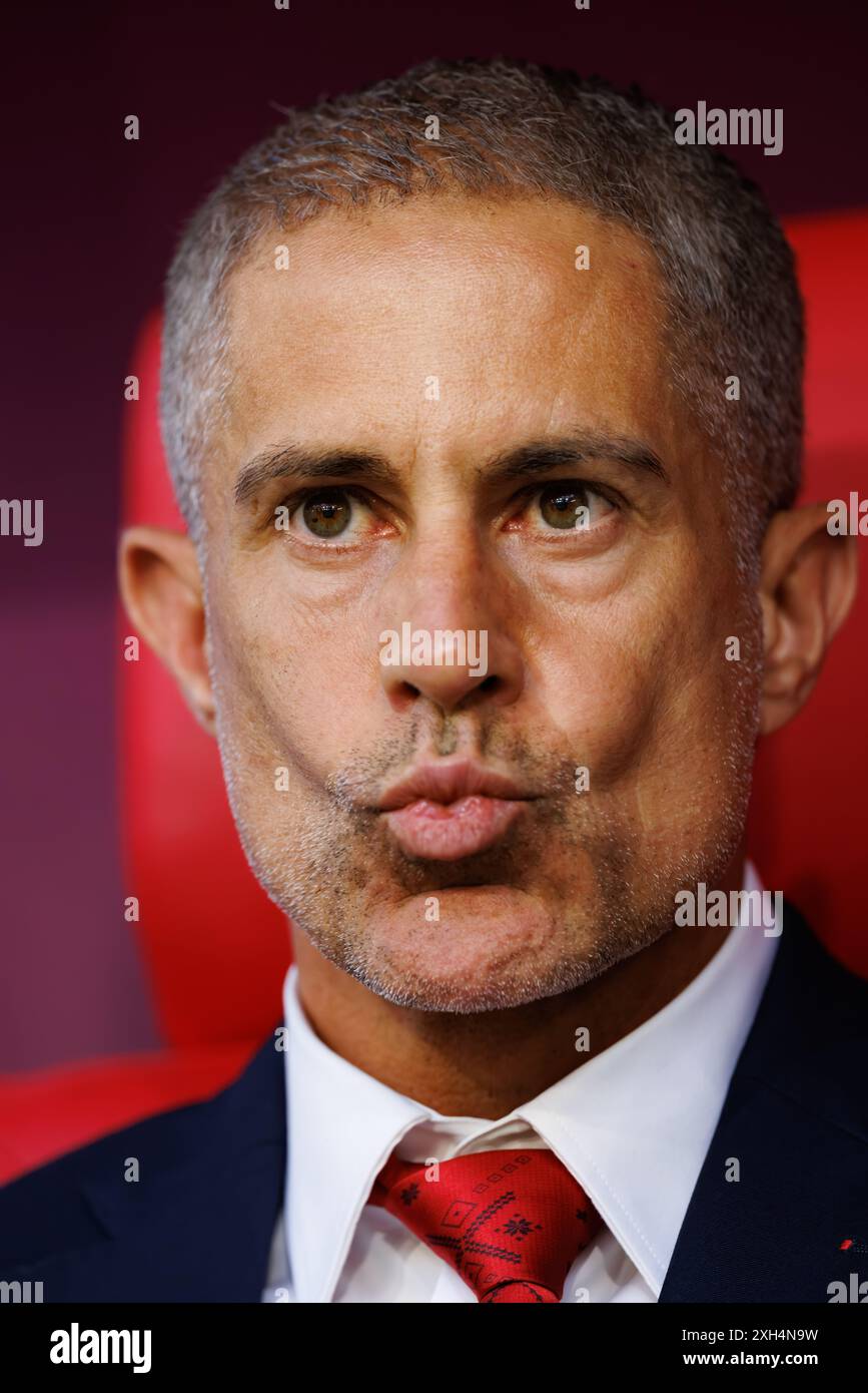 Sylvinho seen during UEFA Euro 2024 game between national teams of ...