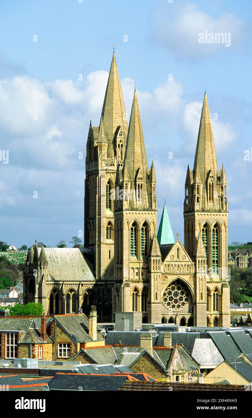 Truro Cathedral in Cornwall southwest England UK United Kingdom Great ...