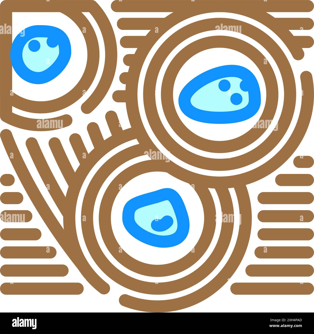 zen garden buddhism color icon vector illustration Stock Vector Image ...