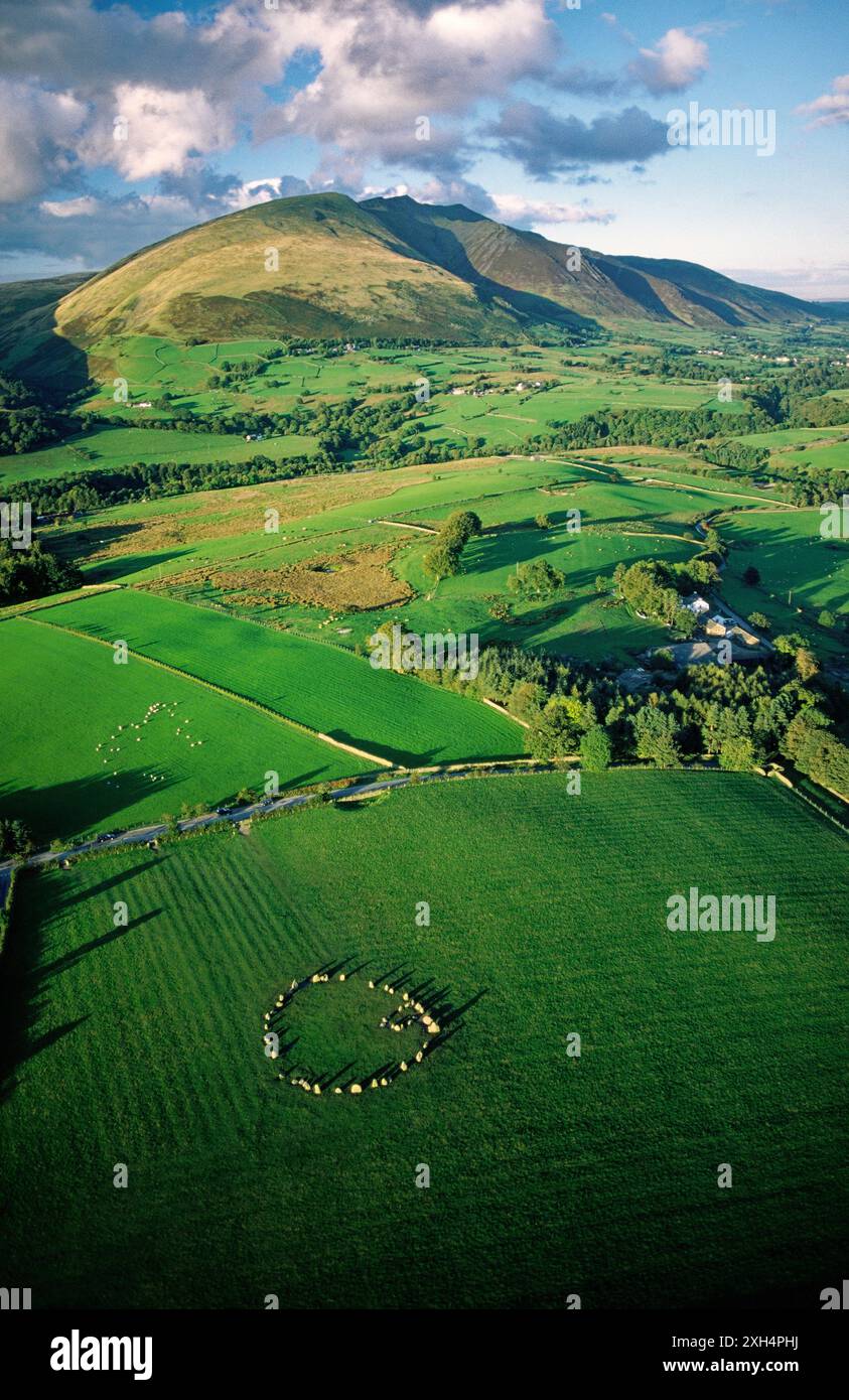 Castlerigg prehistoric stone circle in Lake District National Park ...