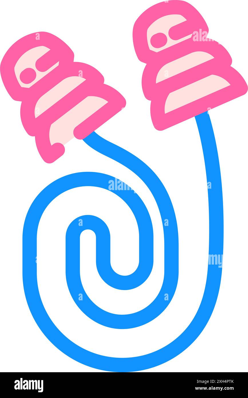 ear plugs ppe protective equipment color icon vector illustration Stock ...