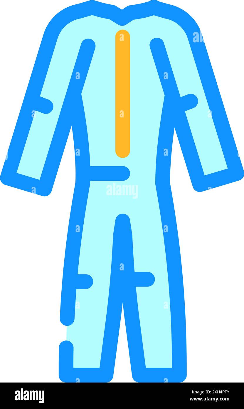 coveralls ppe protective equipment color icon vector illustration Stock ...