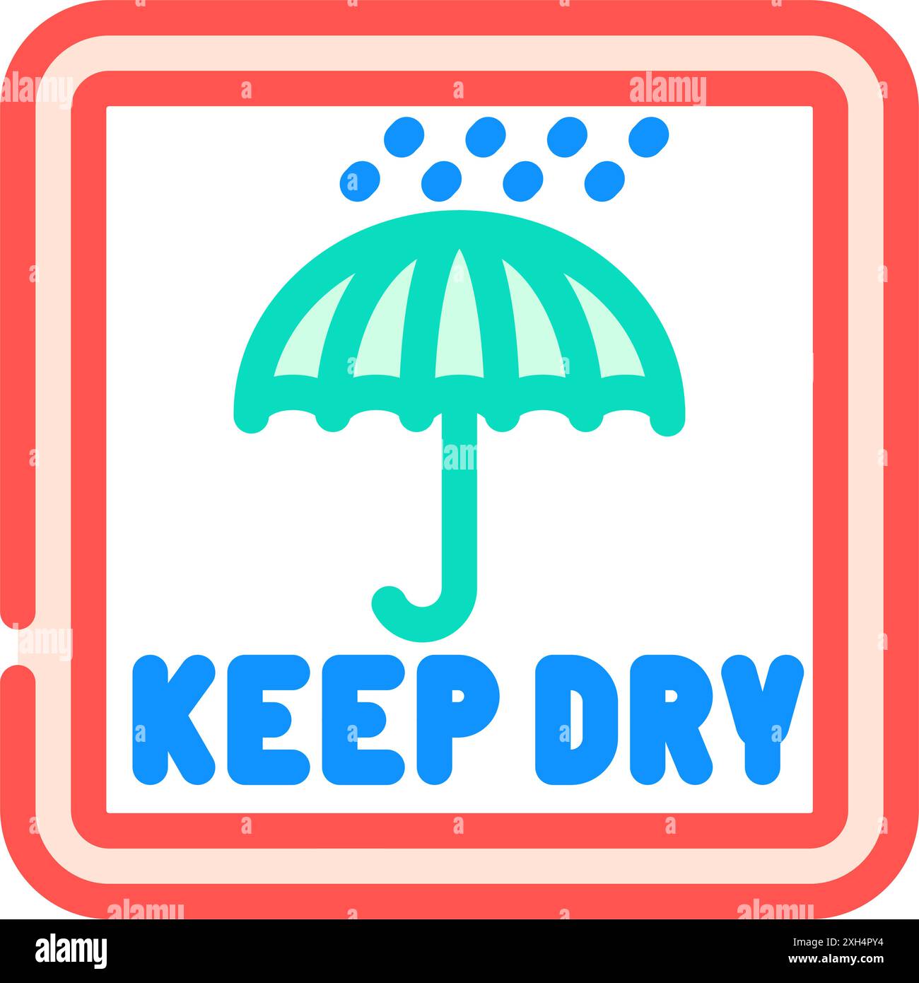 keep dry product label warning color icon vector illustration Stock Vector Image & Art - Alamy