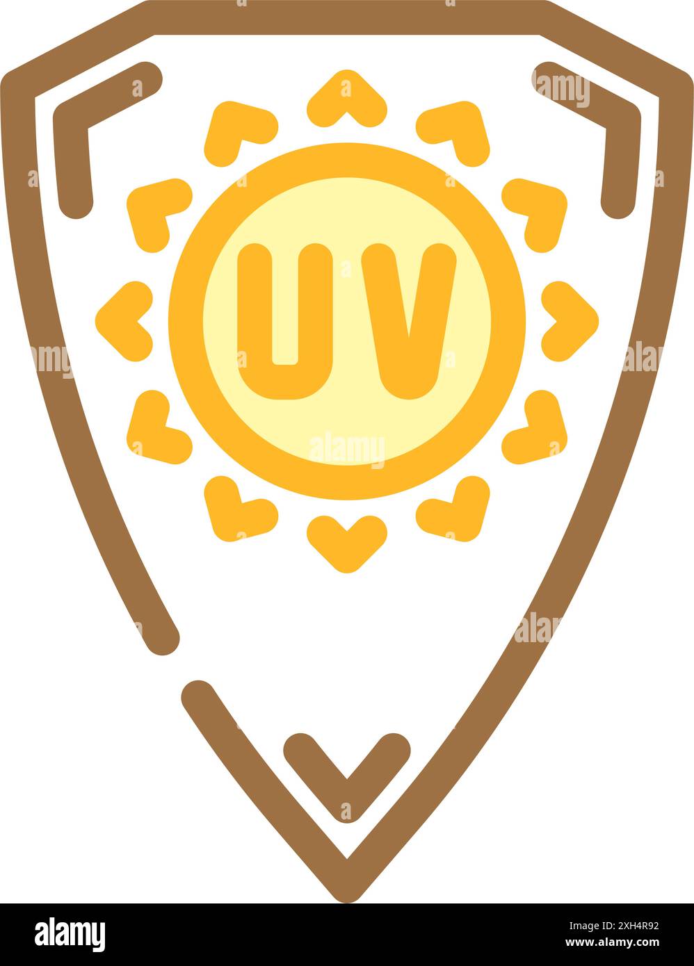 uv protection product label warning color icon vector illustration ...