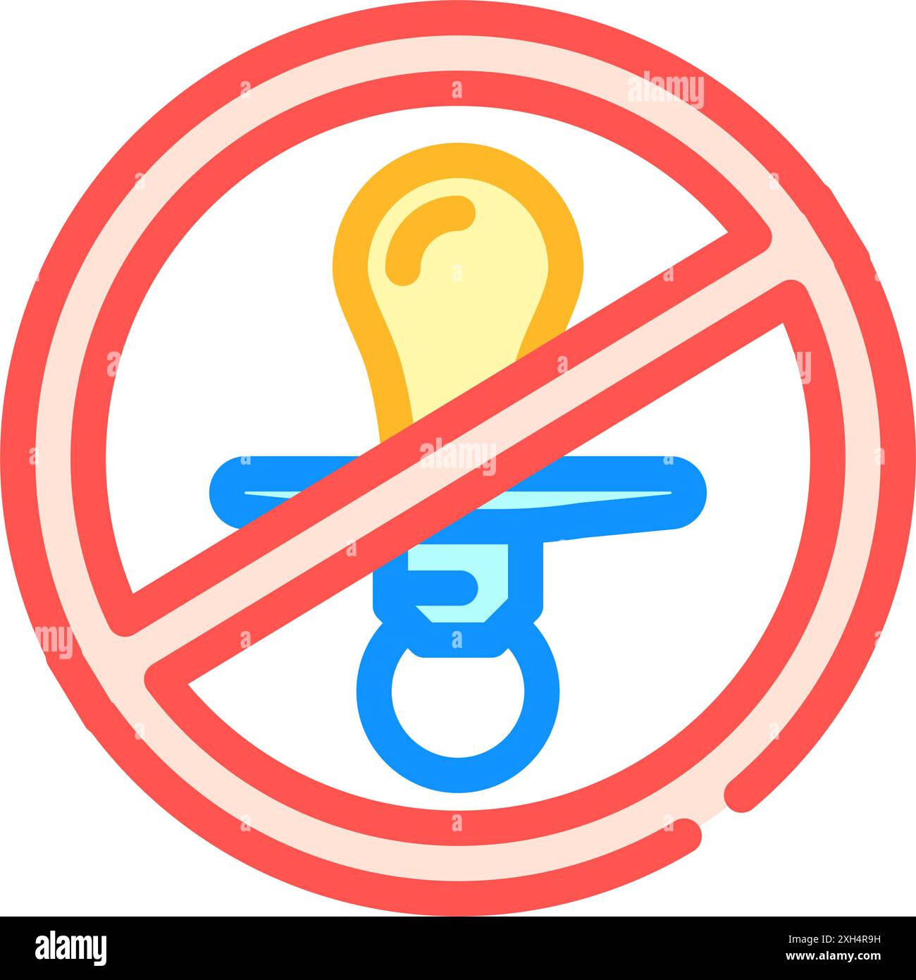 age prevent product label caution color icon vector illustration Stock ...
