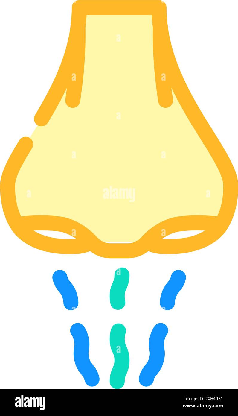 odor control product label caution color icon vector illustration Stock ...