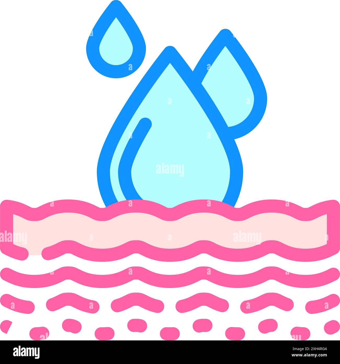 fast absorbing product label caution color icon vector illustration ...