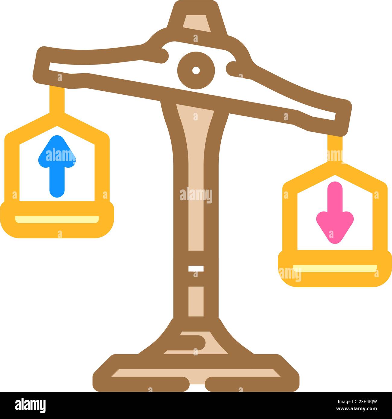 Tipping the scales Stock Vector Images - Alamy