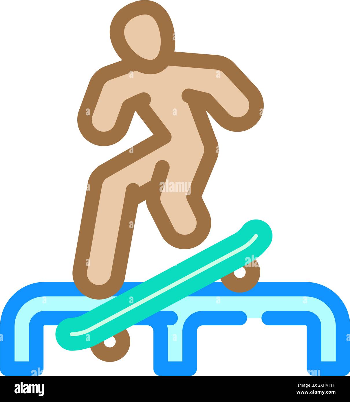 Female and grind and skateboard hi-res stock photography and images - Alamy