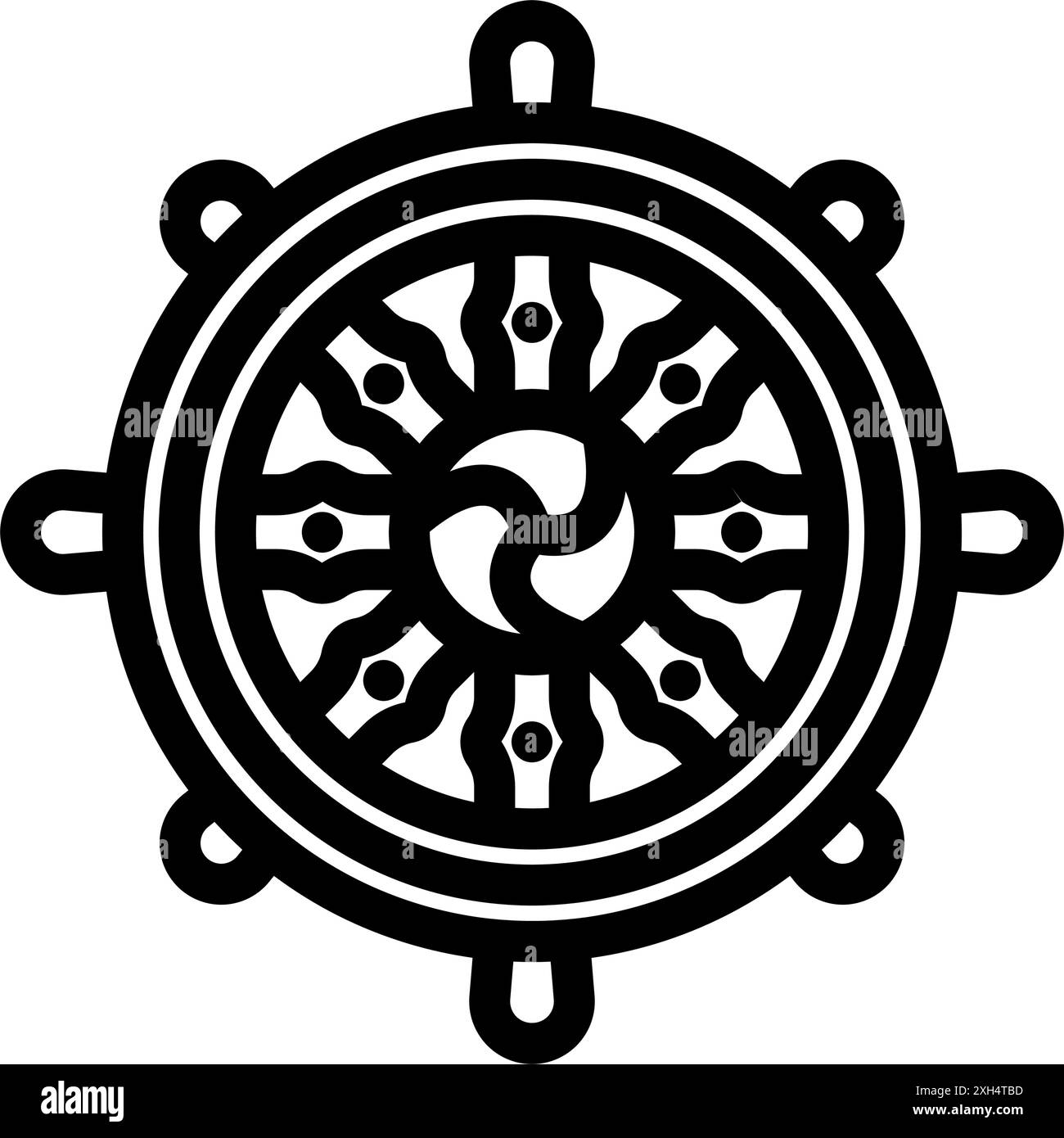 Dharmachakra buddha Black and White Stock Photos & Images - Alamy