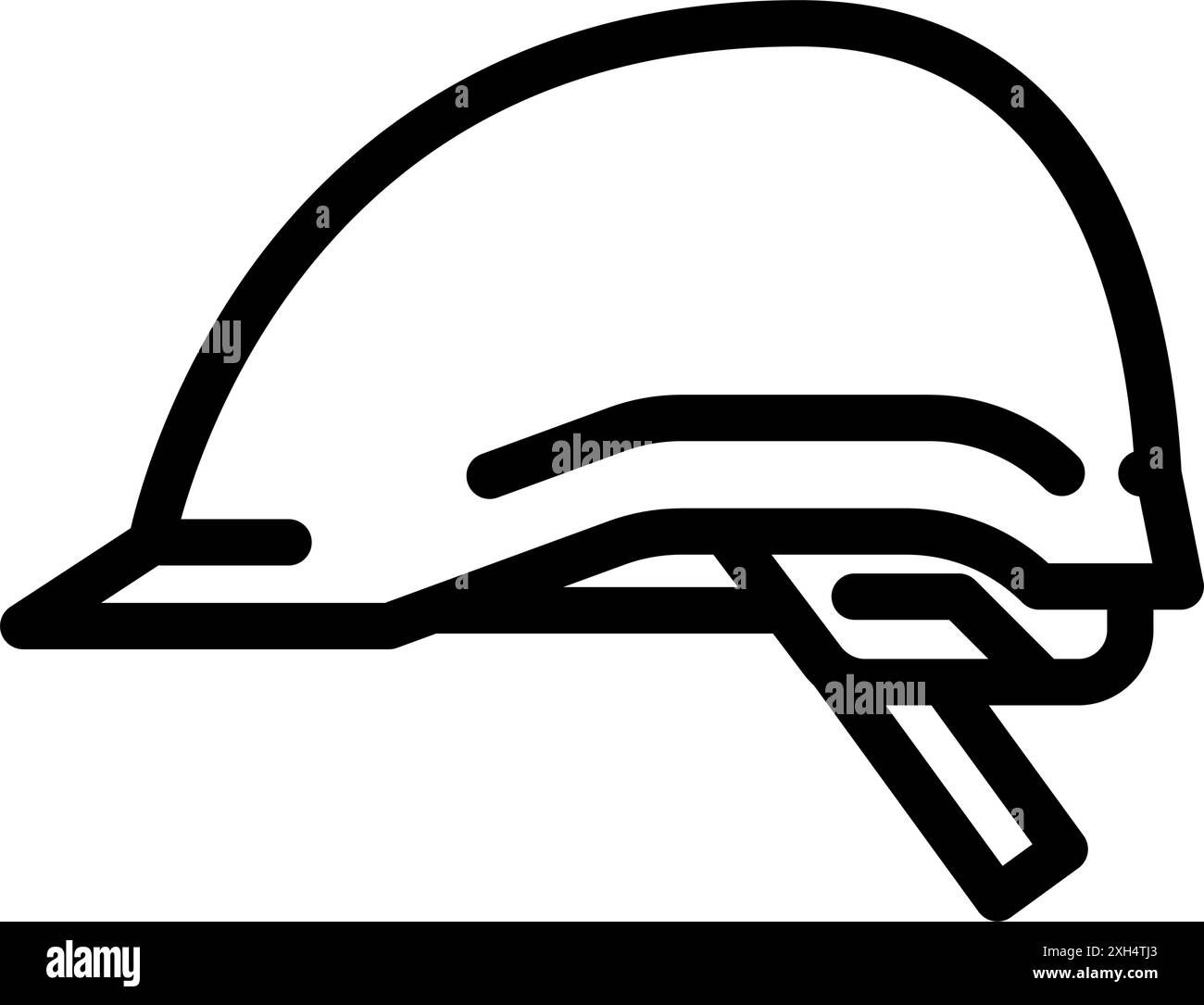 hard hat ppe protective equipment line icon vector illustration Stock ...