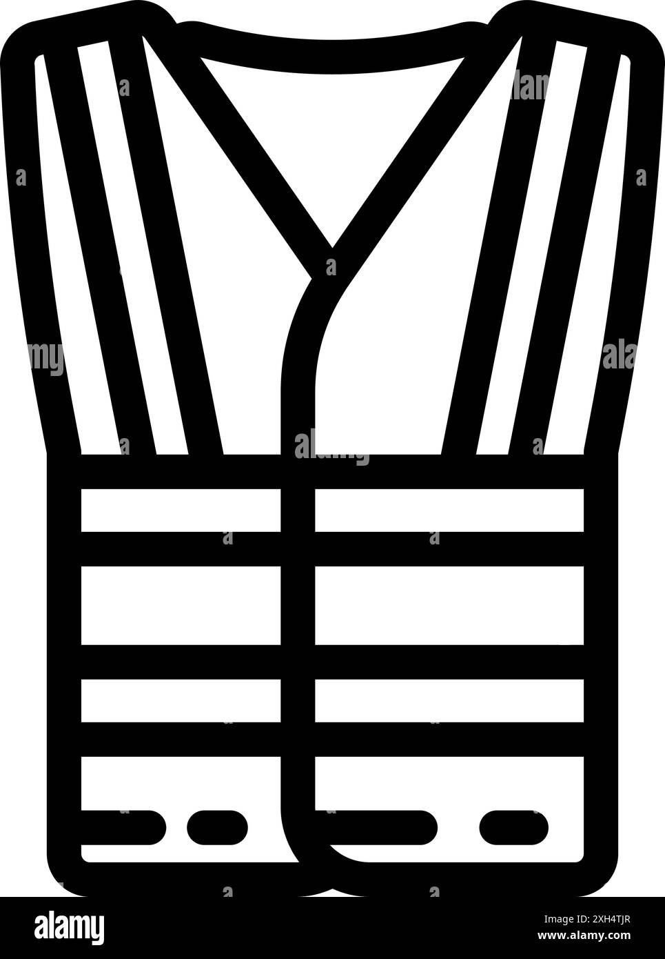 high visibility clothing ppe protective equipment line icon vector ...