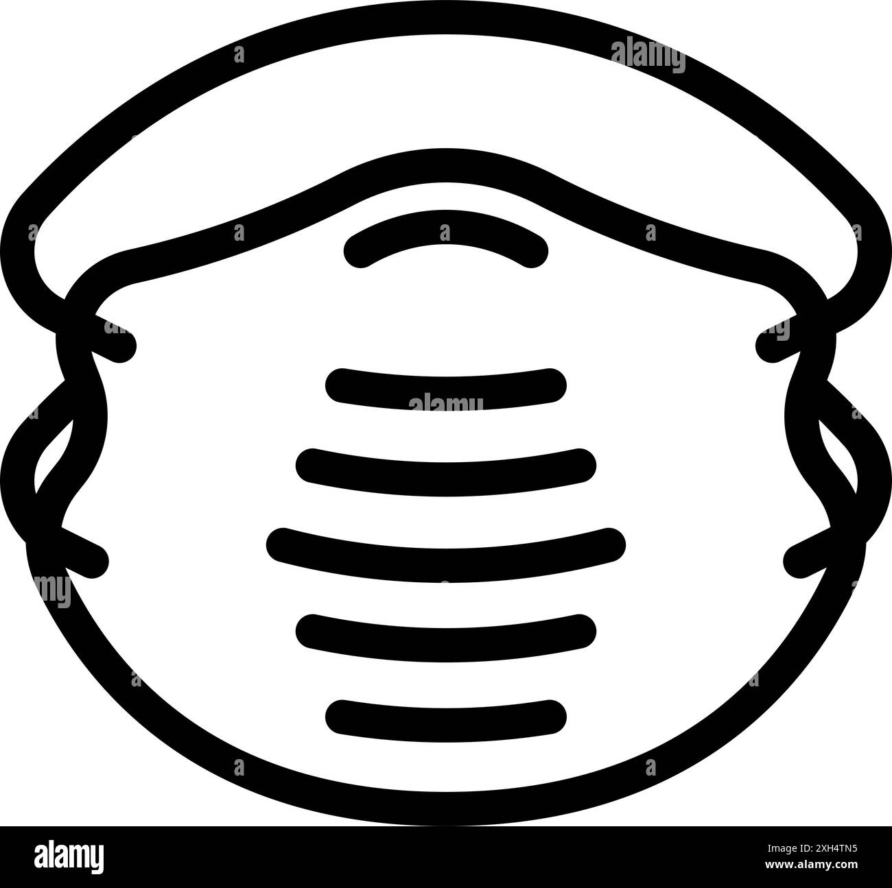 n95 mask ppe protective equipment line icon vector illustration Stock ...