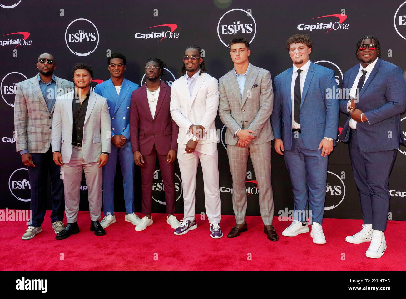 Sherrone Moore, from left, Blake Corum, Will Johnson, Roderick Moore Jr ...