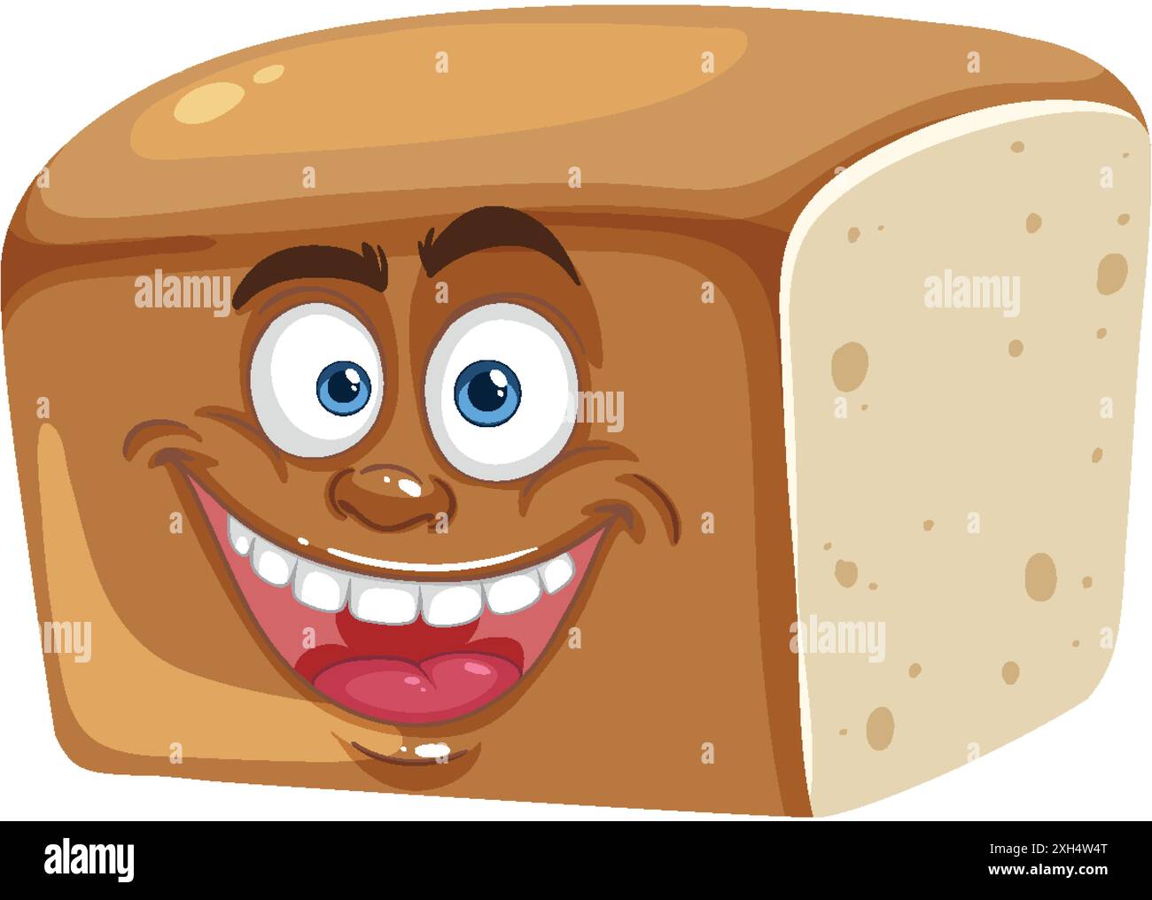Smiley face bread Stock Vector Images - Alamy