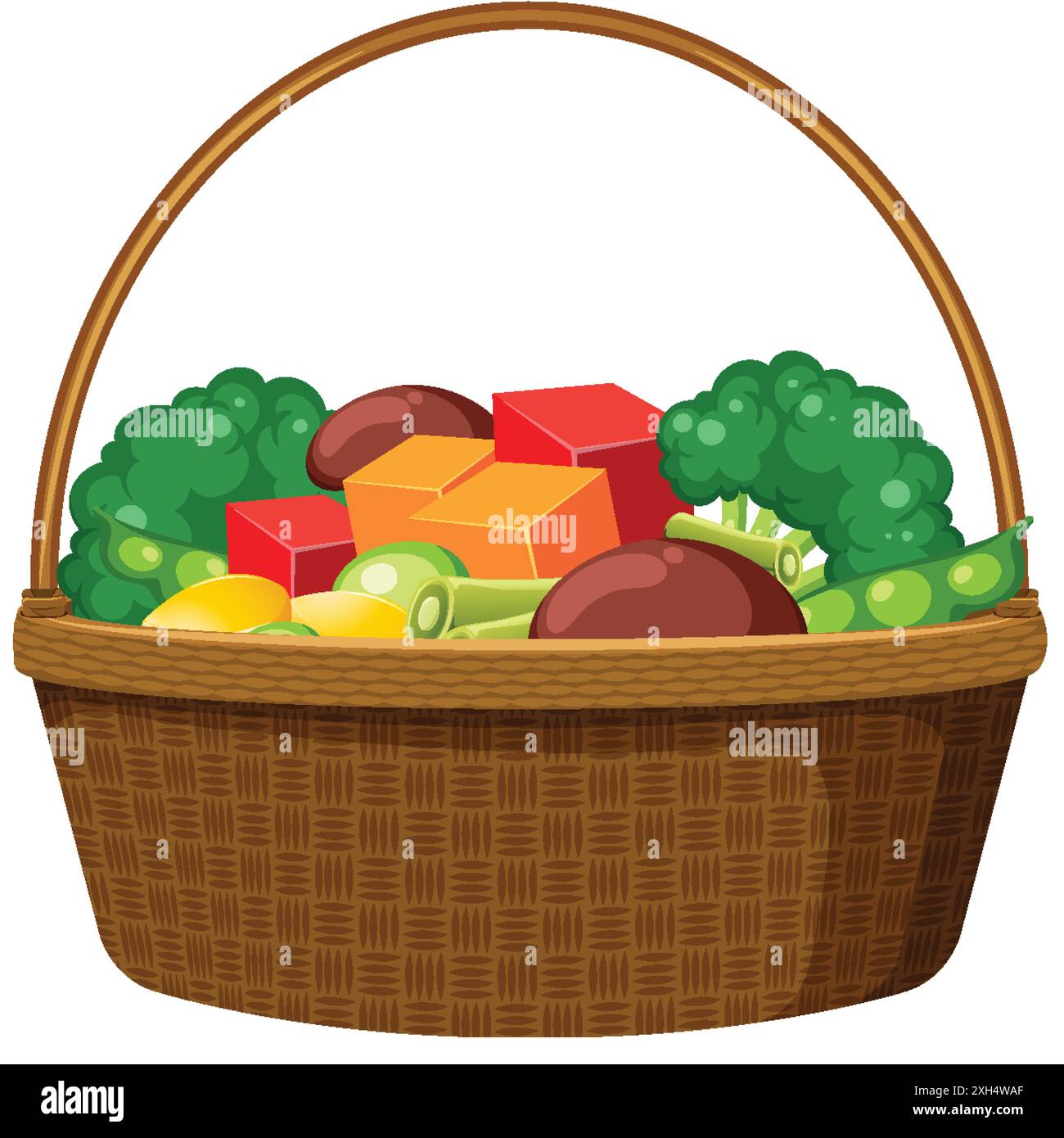 Colorful peppers market in Stock Vector Images - Alamy