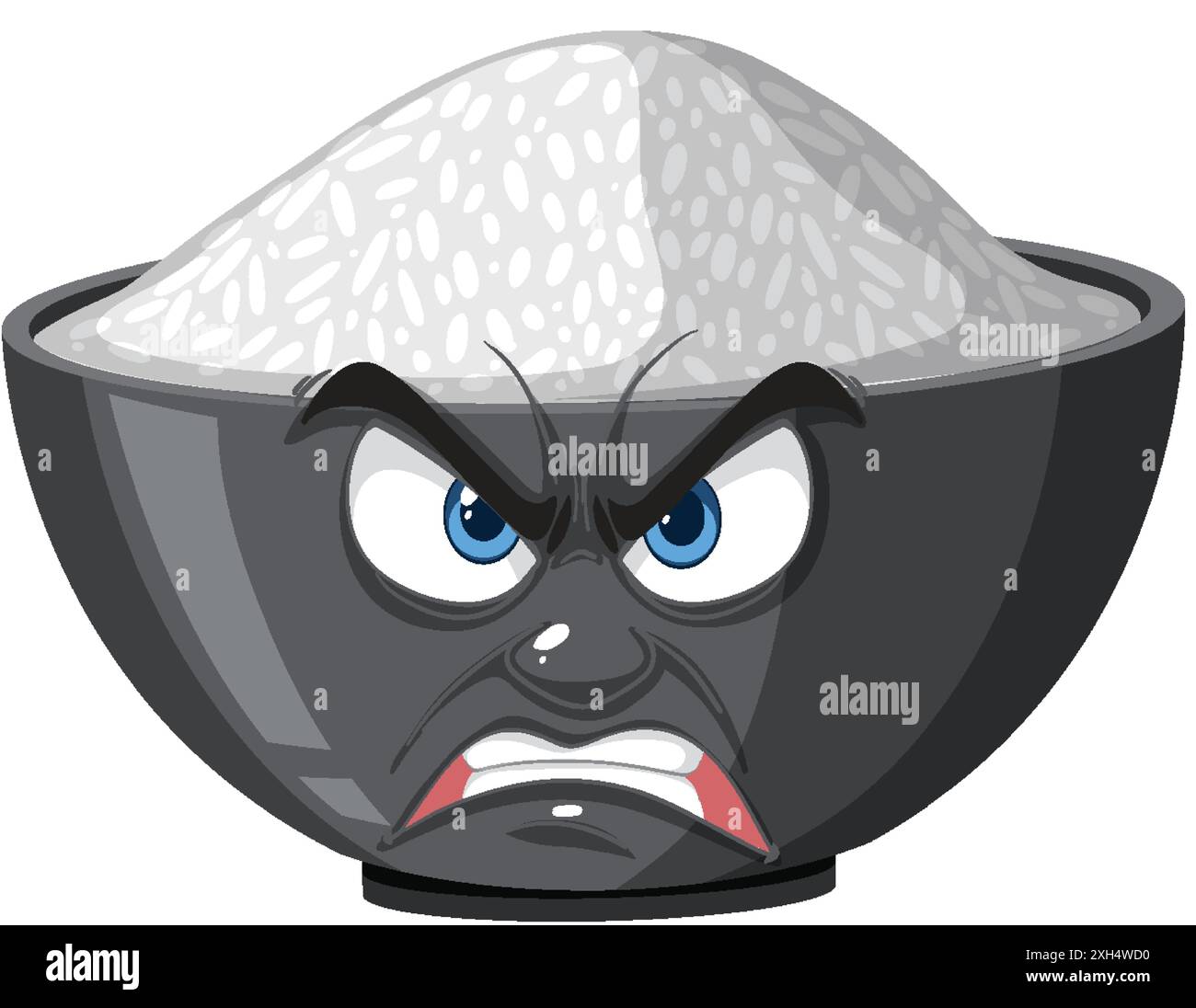 Bowl black rice on Stock Vector Images - Alamy