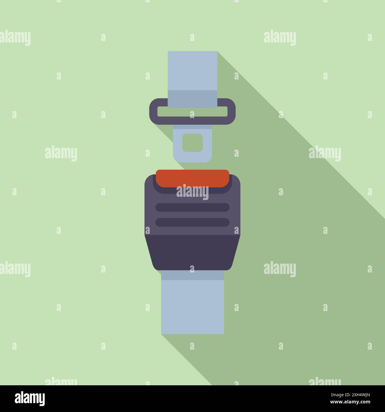 Safety belt buckle fastened, emphasizing the importance of safety ...