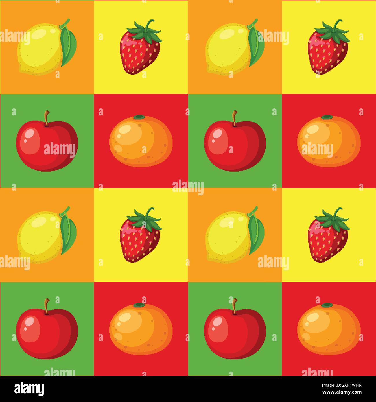 Lemon in grid on Stock Vector Images - Alamy