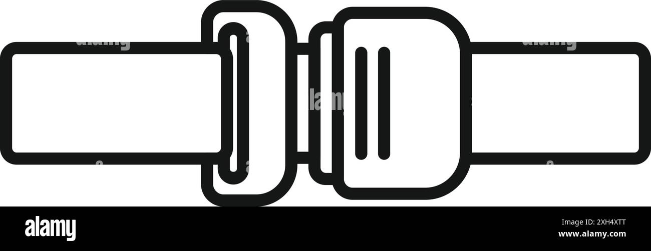 Simple black and white icon of a plumbing pipe connector connecting two ...