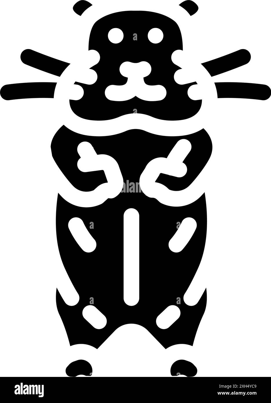 hamster standing pet glyph icon vector illustration Stock Vector Image ...