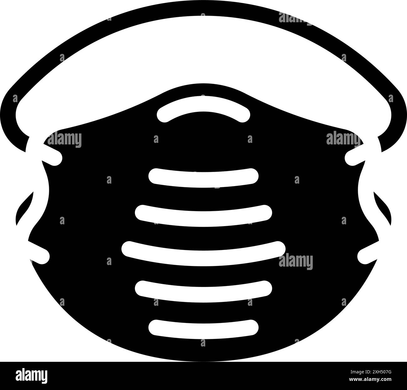 n95 mask ppe protective equipment glyph icon vector illustration Stock ...
