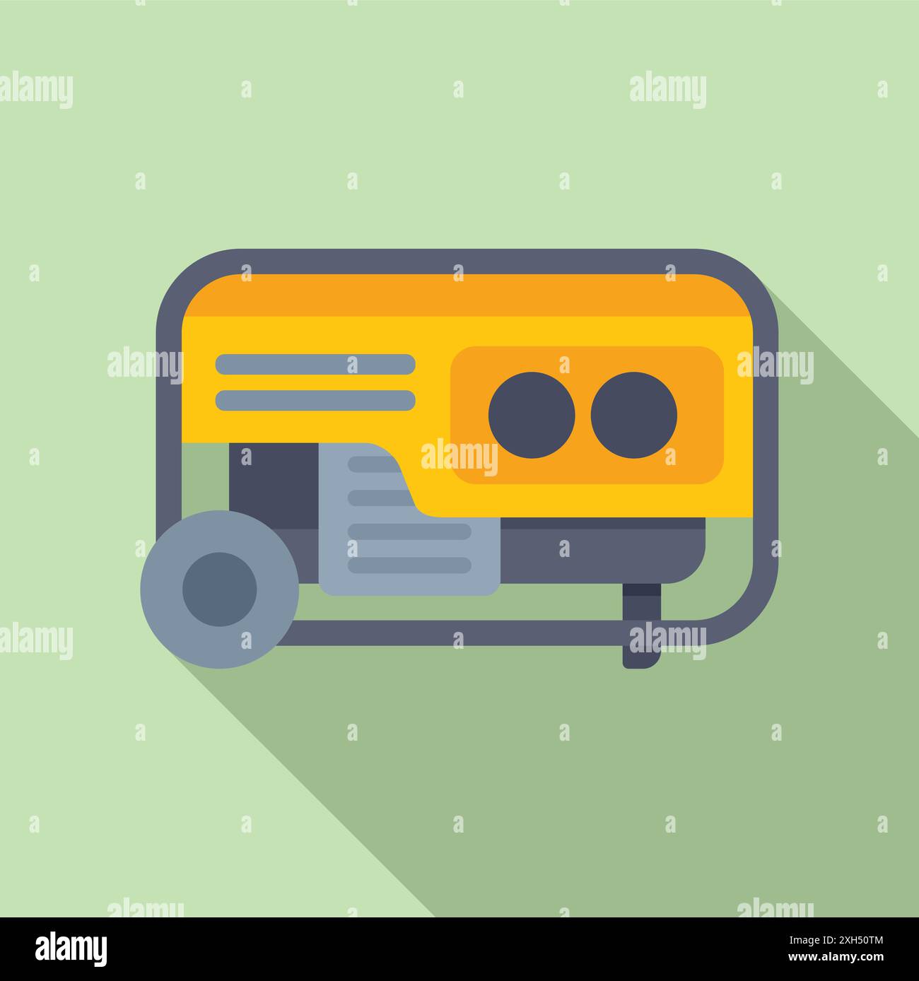 Portable generator providing backup power during emergency situation ...