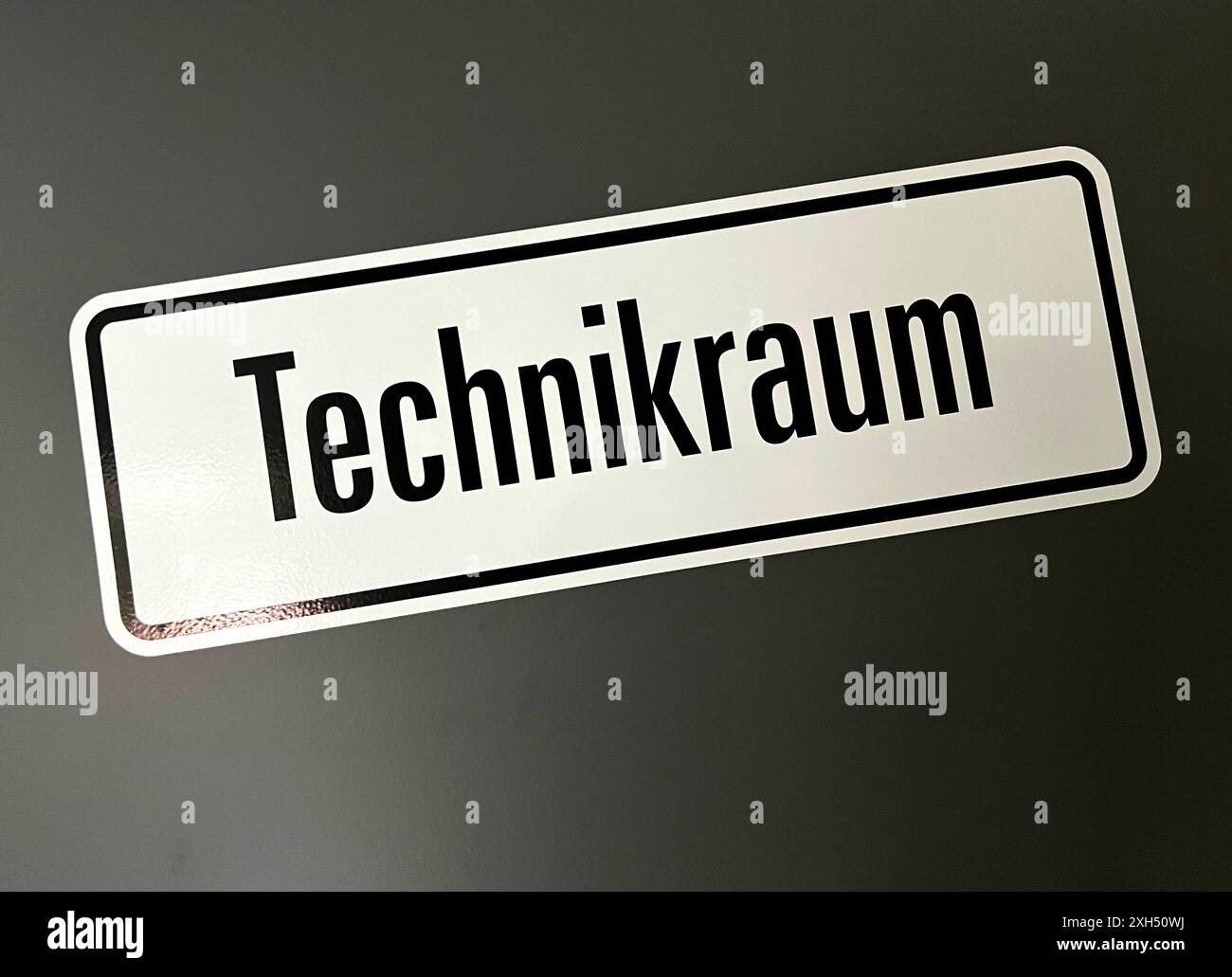 Technik Schild Technikraum HWR *** Technical sign Technical room HWR ...