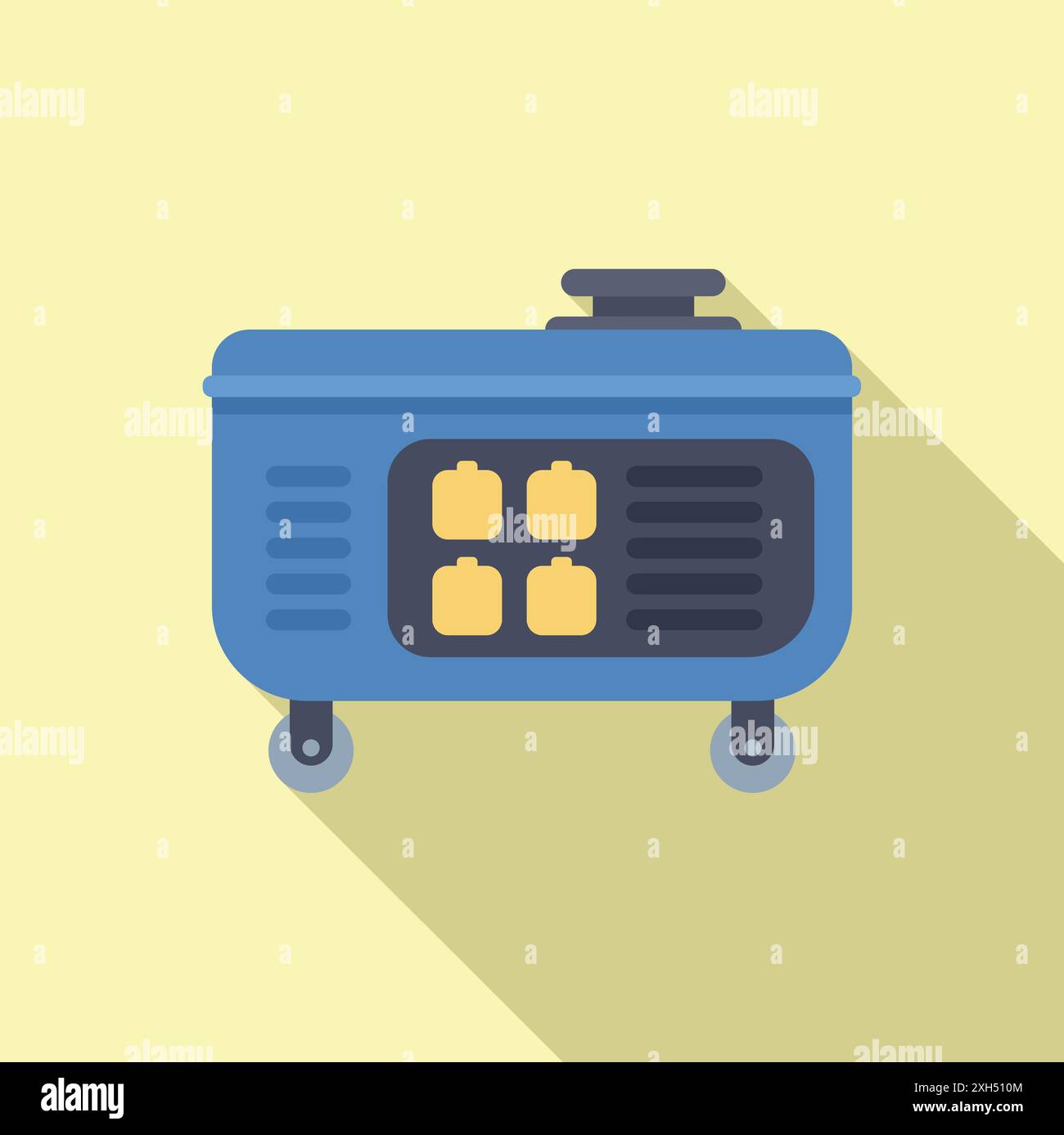 Portable generator supplying electrical power, ensuring energy for ...