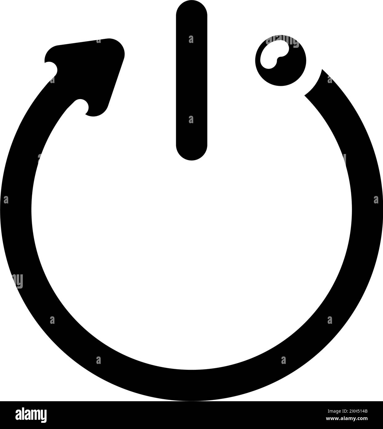 automatic shut down product label caution glyph icon vector ...