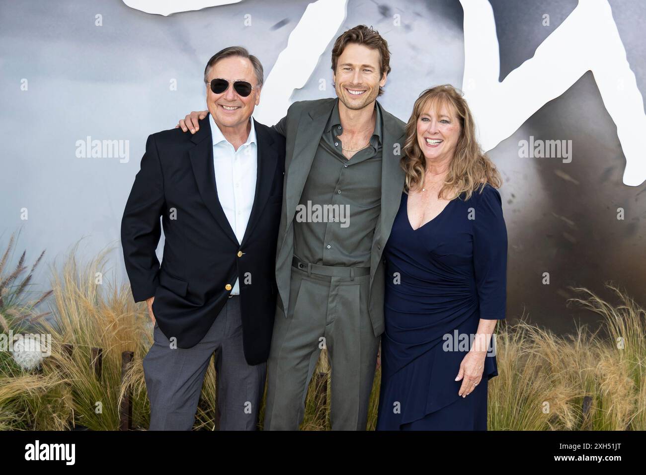 Los Angeles, USA. 11th July, 2024. Glen Powell Sr., Glen Powell and ...