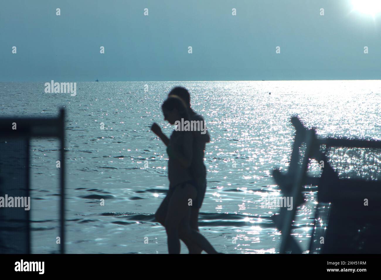 Depressed person looking ocean on hi-res stock photography and images ...