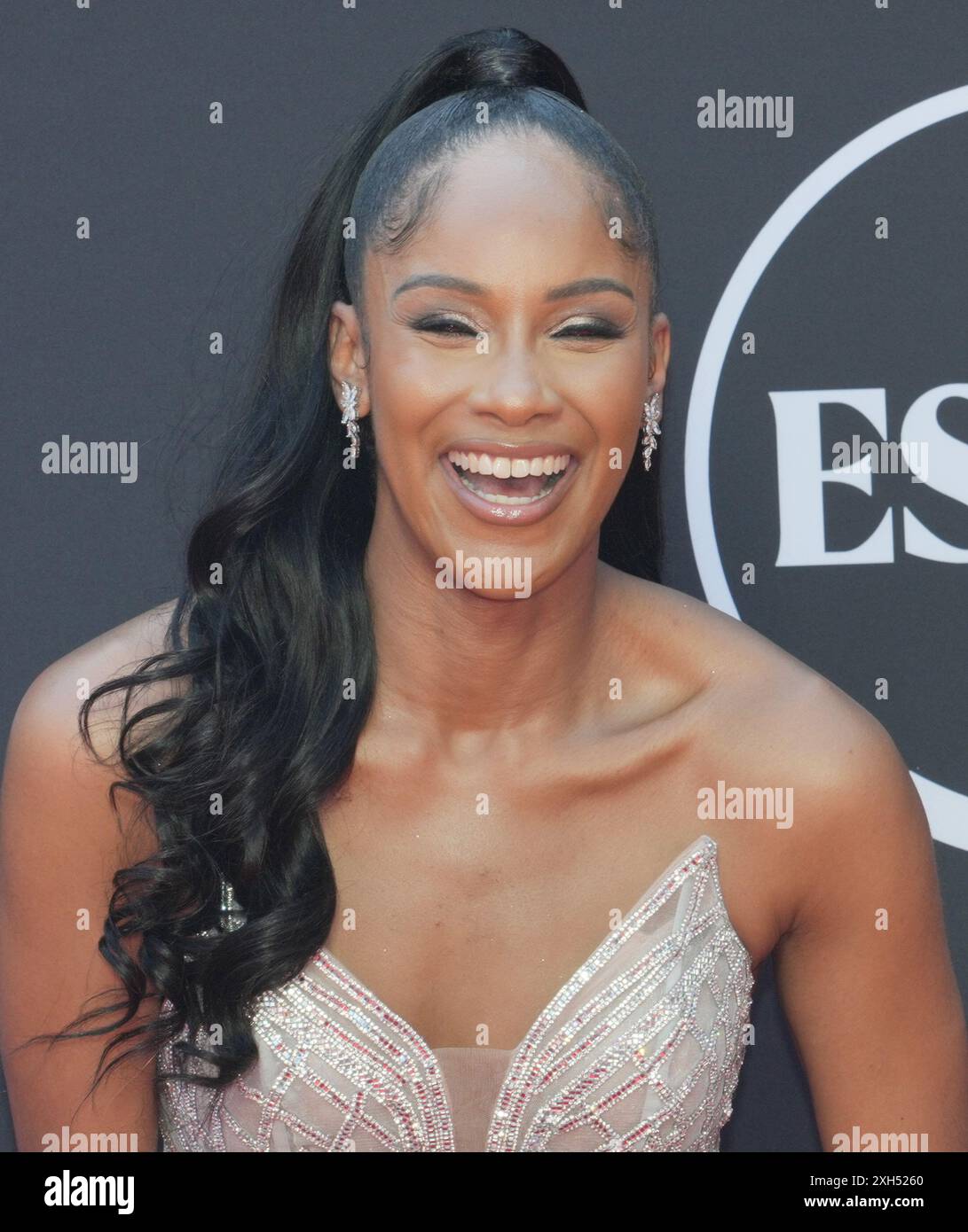Los Angeles, USA. 11th July, 2024. Amina Smith arrives at The 2024 ESPYS held at the Dolby ...