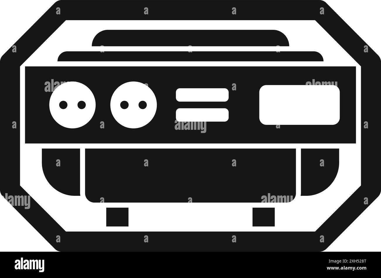 Portable power station generating electricity, a reliable backup power ...