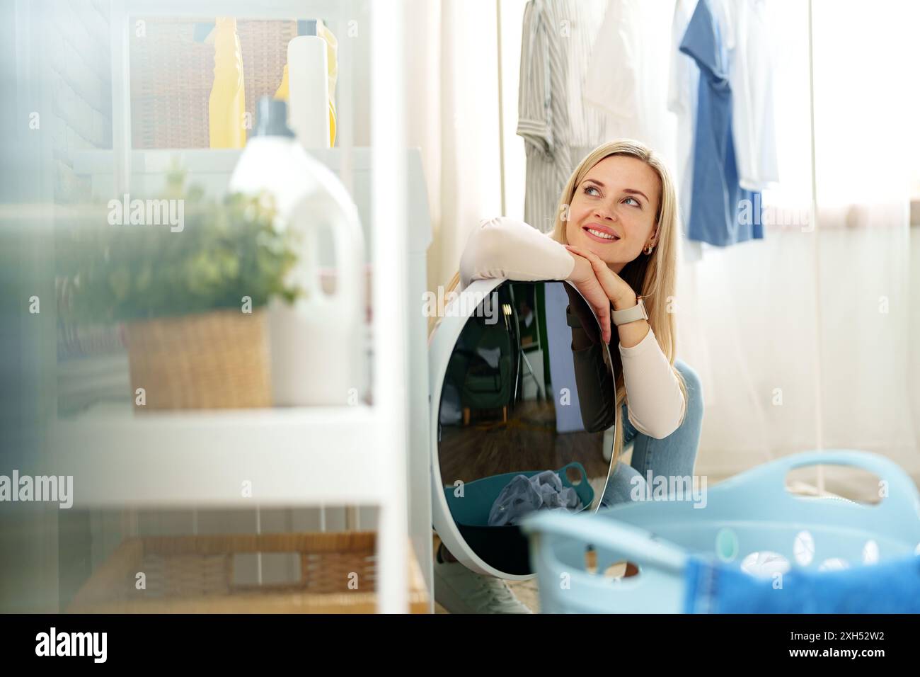 Woman washing baskets on hi-res stock photography and images - Alamy