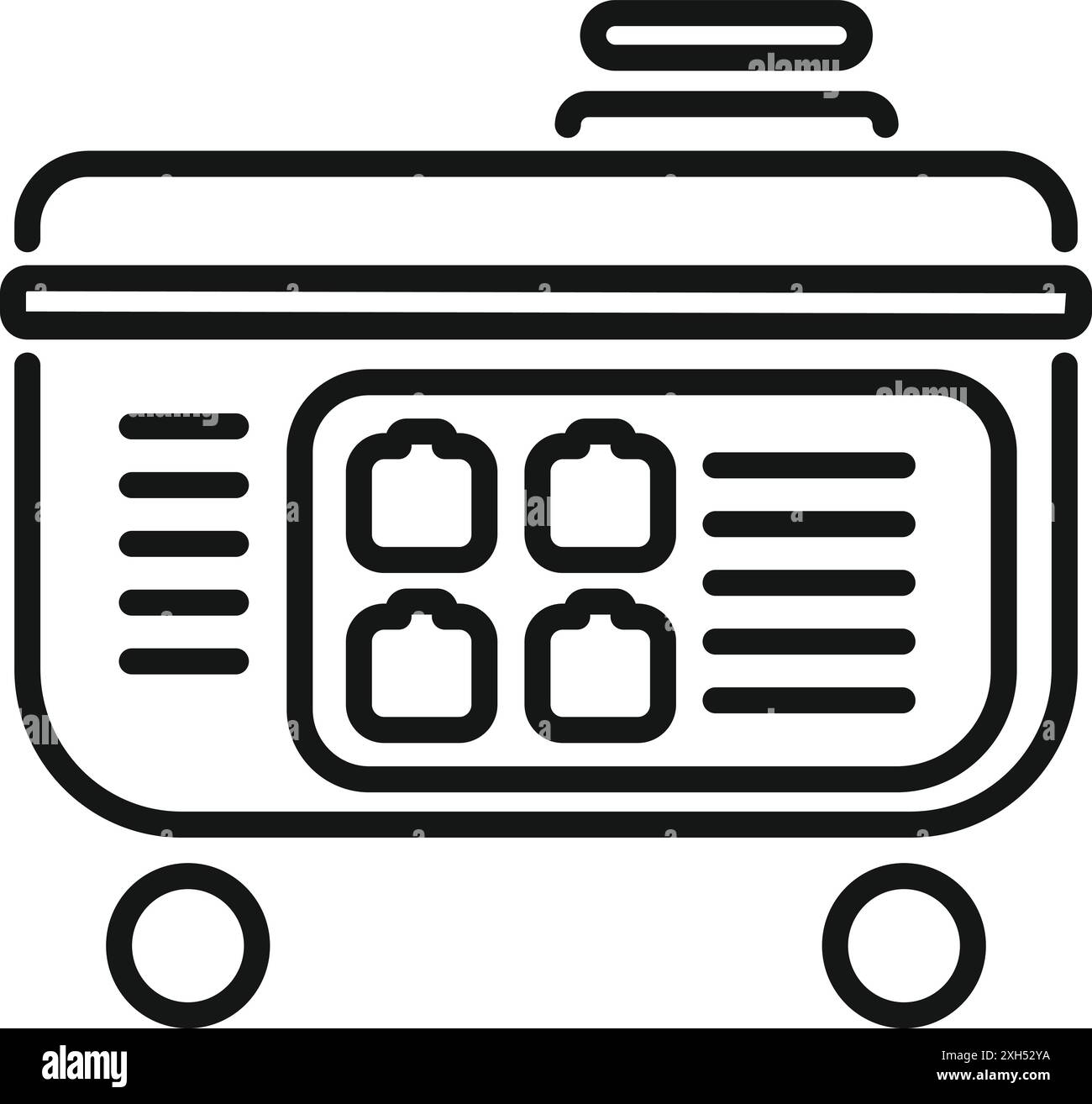 Portable backup generator for providing electricity in case of power ...