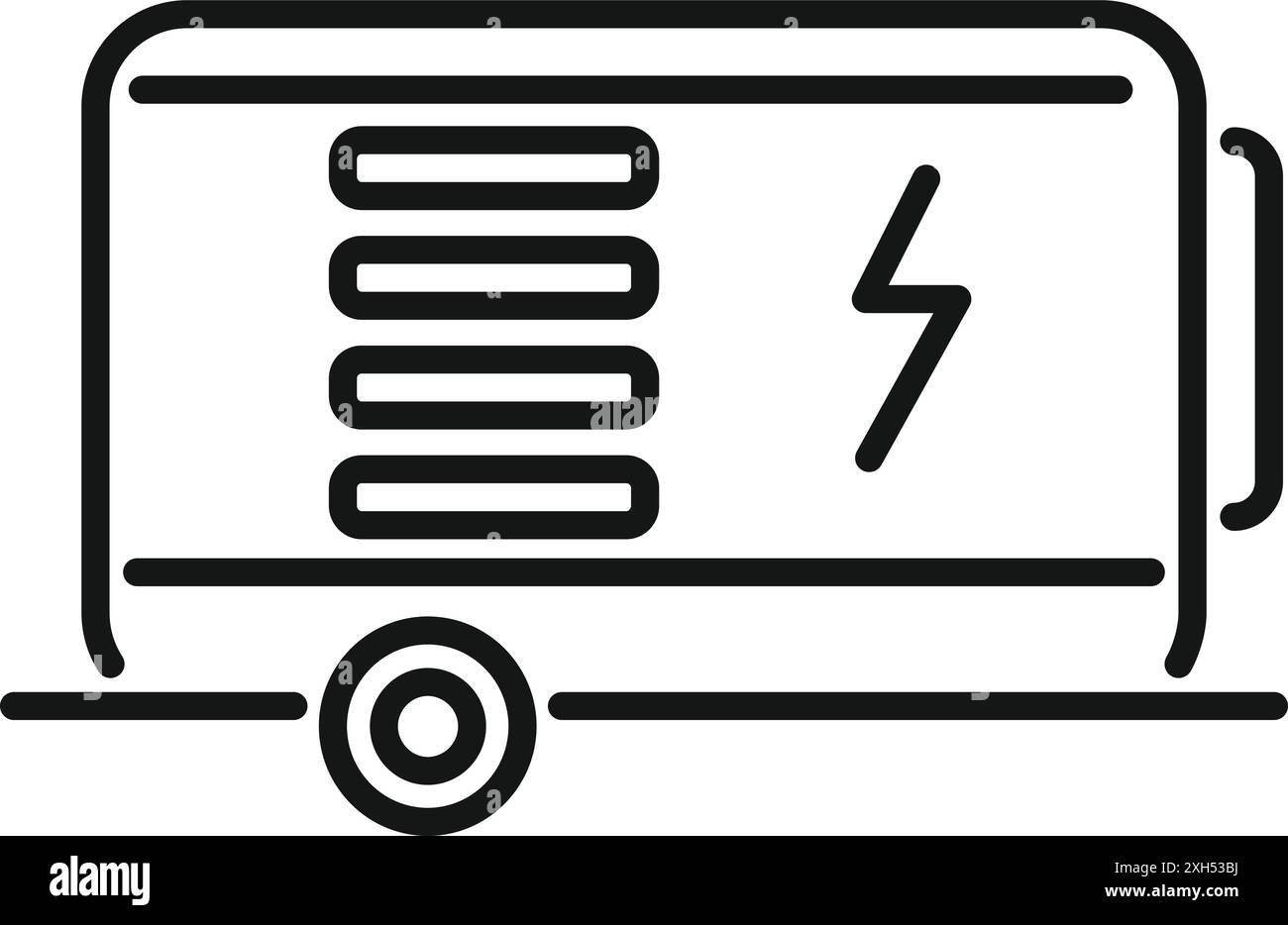 Electric power supply of a construction site Stock Vector Images - Alamy