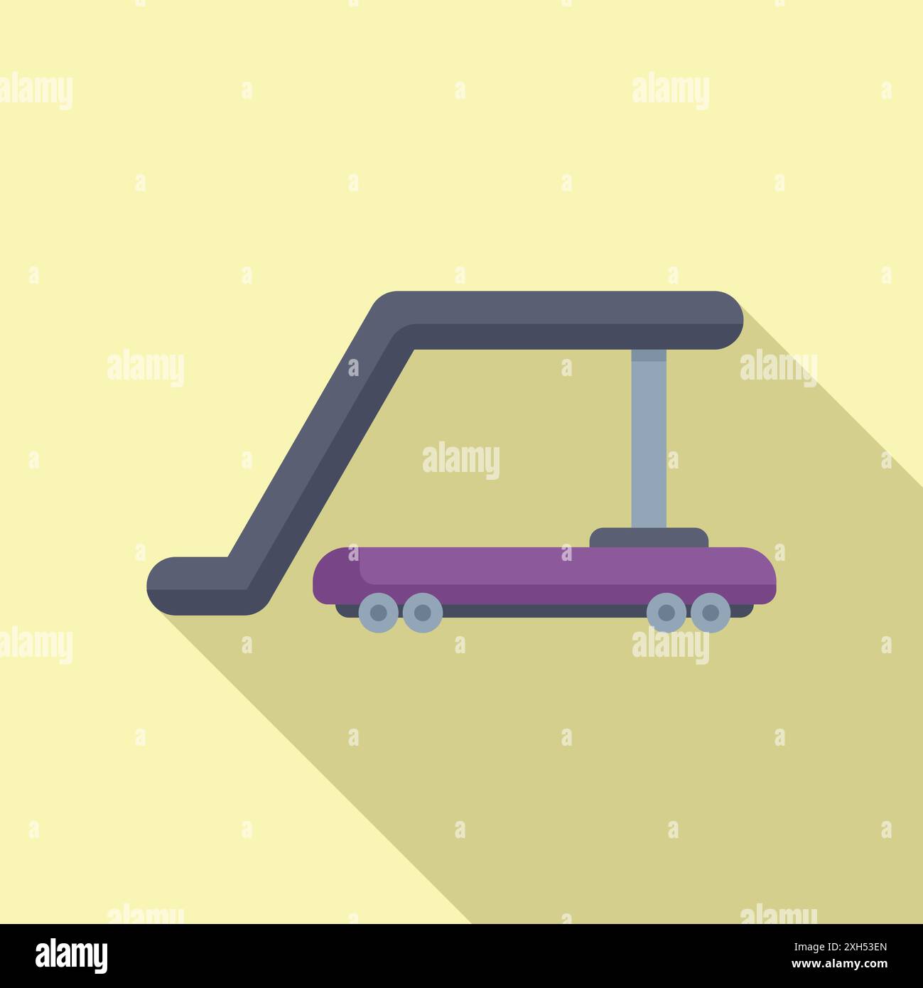 Airport boarding bridge connecting plane to terminal gate Stock Vector ...