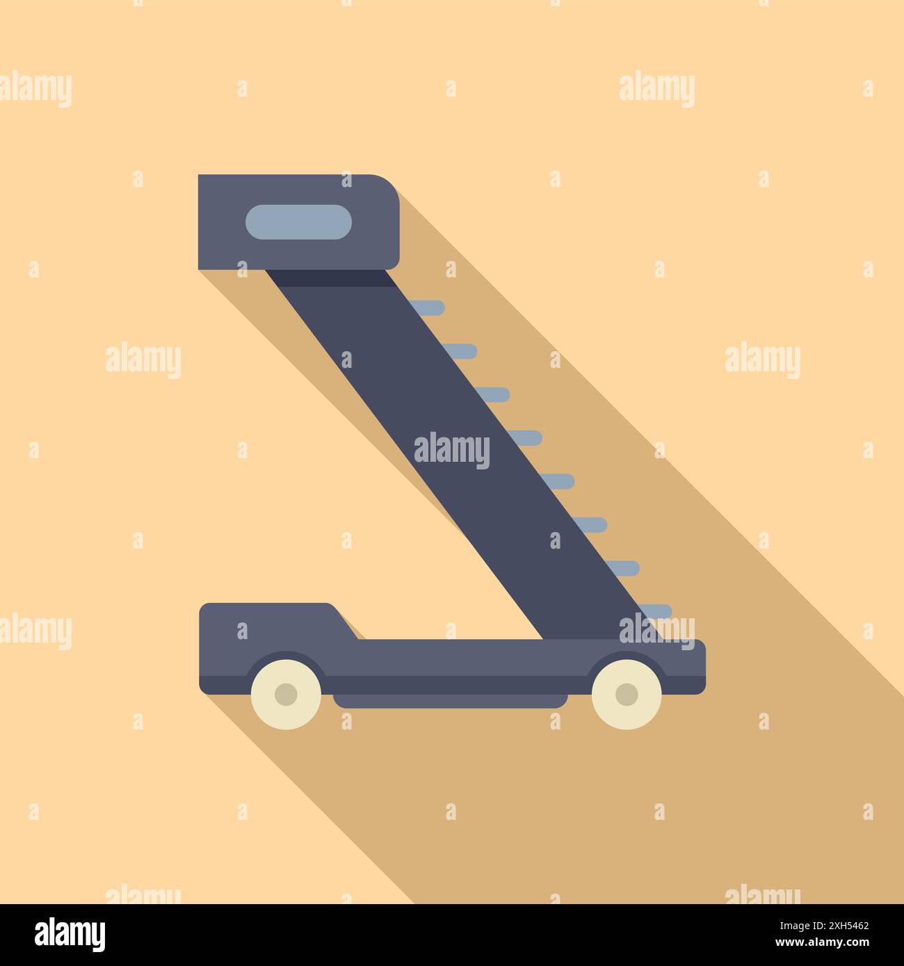 Passenger boarding bridge connecting an airplane to the airport ...