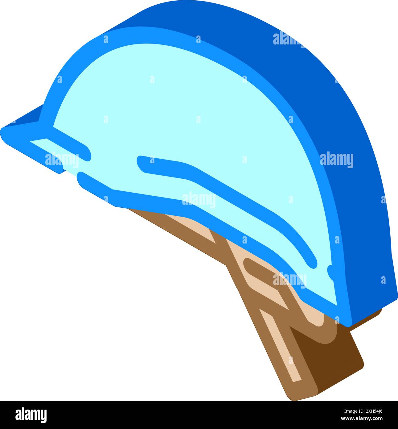 hard hat ppe protective equipment isometric icon vector illustration ...