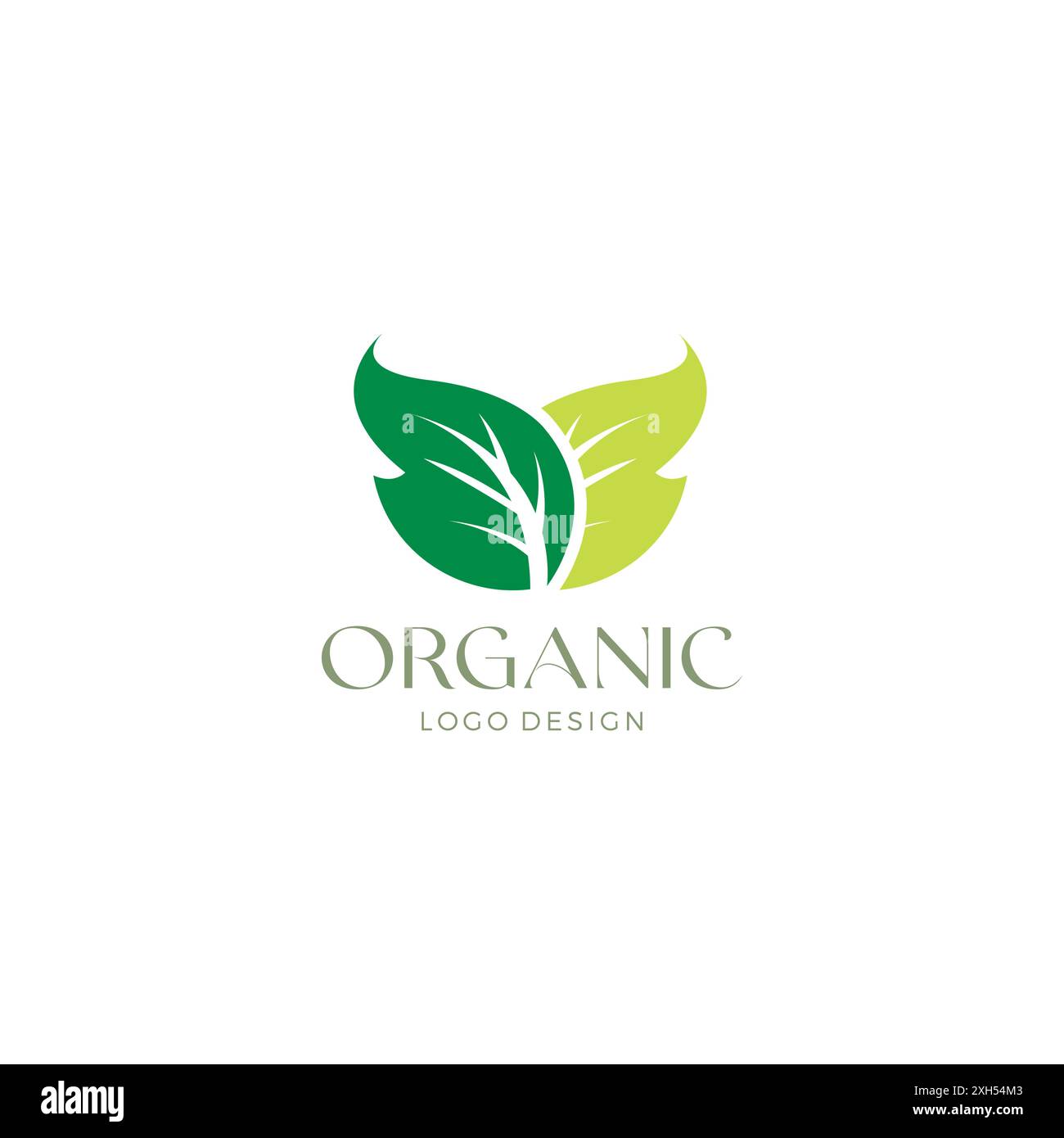 Leaf Organic Logo Vector. Leaf Vector Icon Stock Vector Image & Art - Alamy