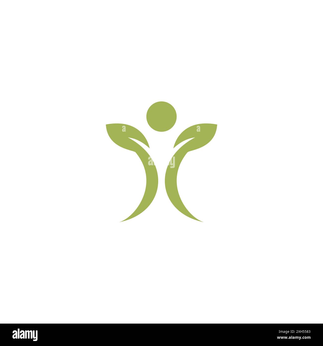 Health Care Logo Nature. Human leaf Logo Icon Stock Vector Image & Art - Alamy