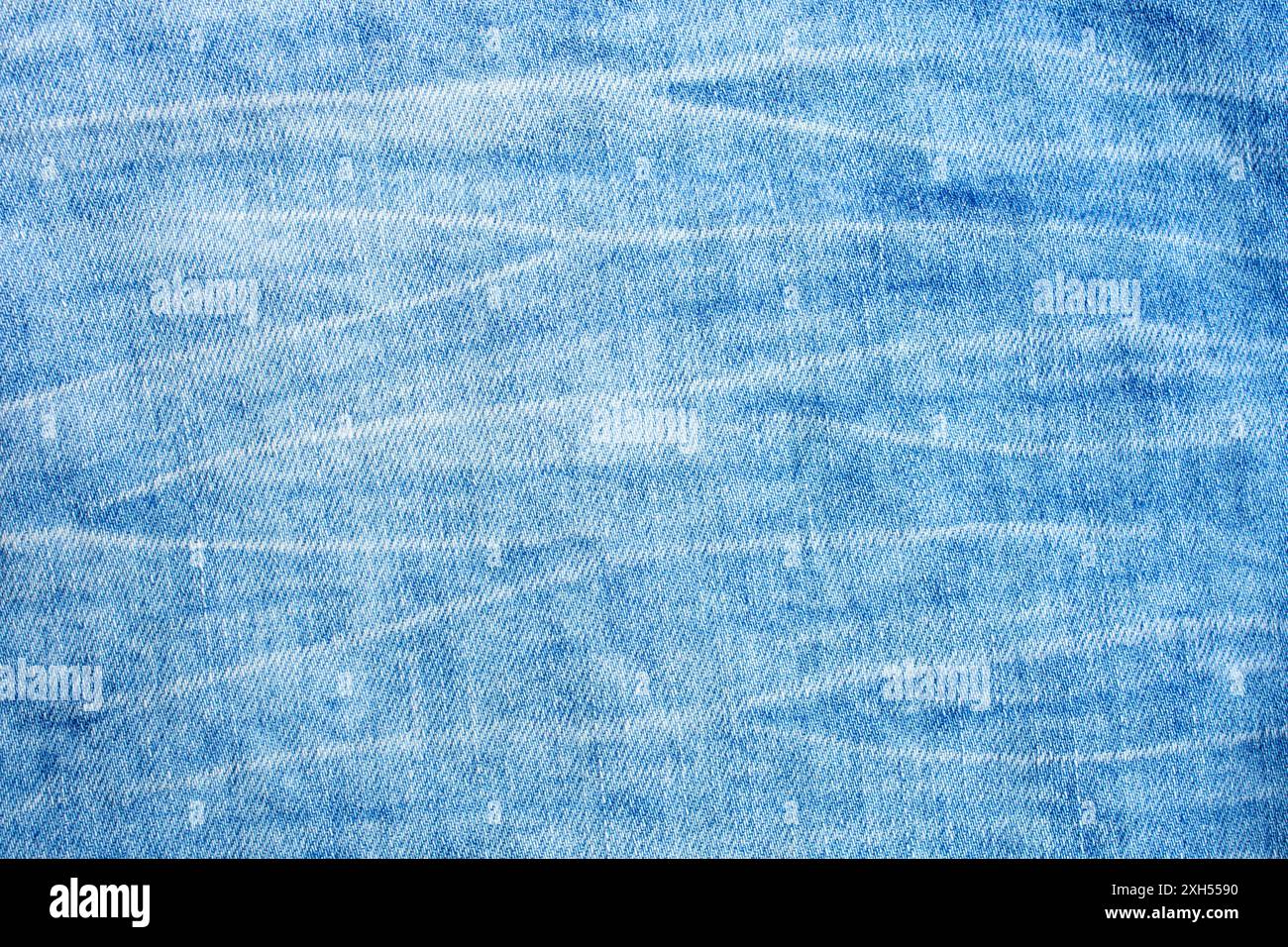 Blue denim jeans fabric texture with white worn lines Stock Photo - Alamy