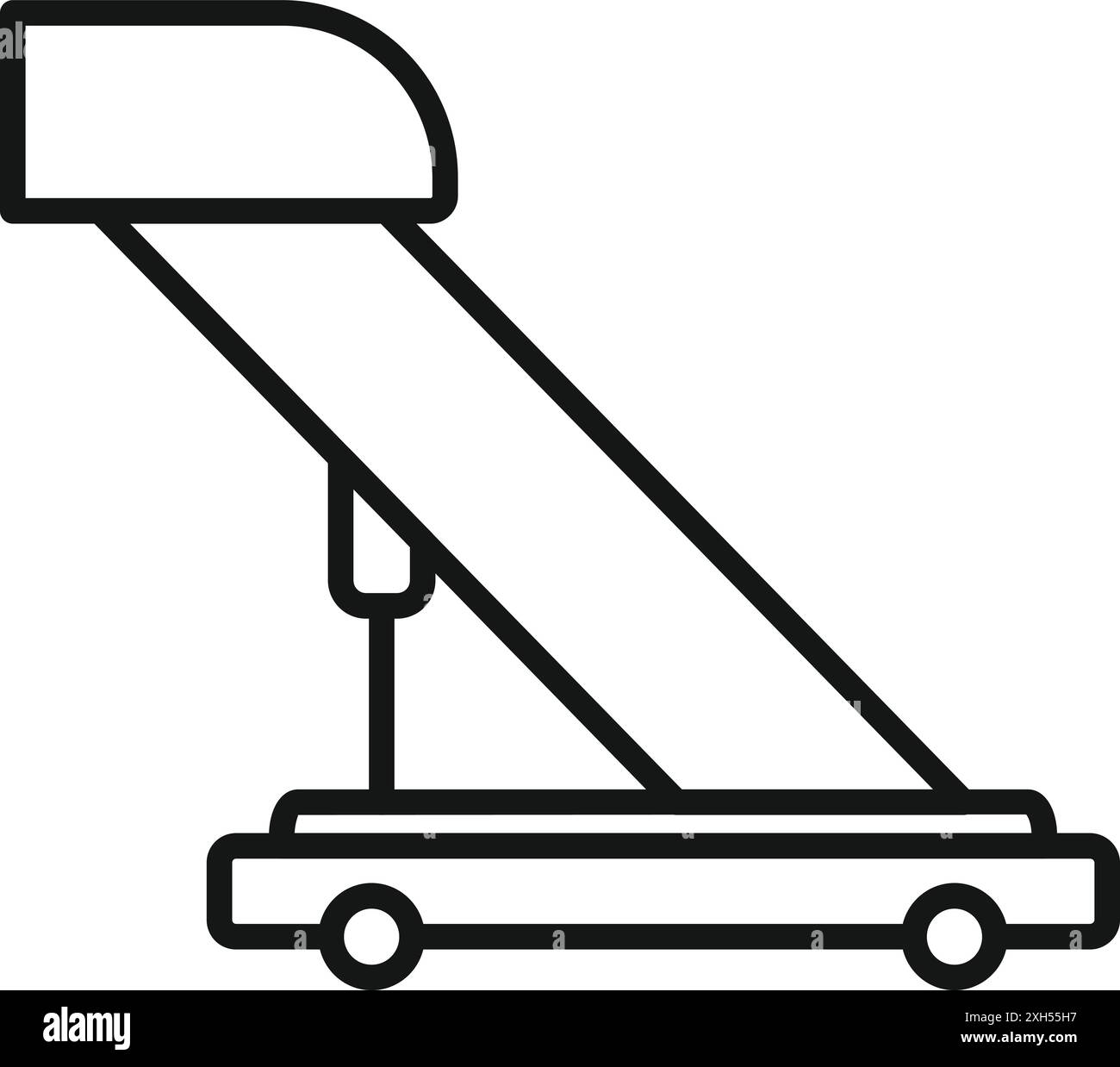 Passenger boarding bridge airport Black and White Stock Photos & Images ...